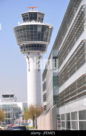 Germany, Bavaria, Erding, airport, Munich, airplanes, park position ...