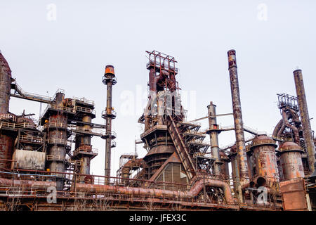 Abandoned steel factory, Bethlehem Steel factory in Bethlehem ...