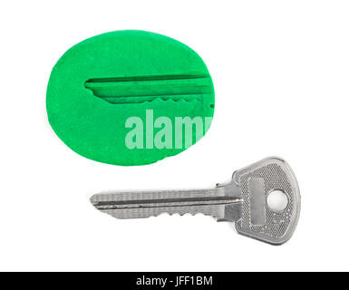 Key impression - security concept Stock Photo - Alamy