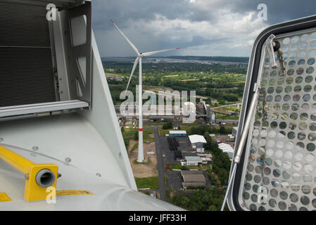 GERMANY Hamburg, wind turbine Siemens SWT-3.0-113 of Municipal energy ...