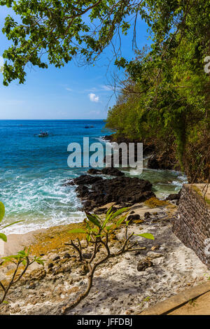 Blue Lagoon shore of Padangbai, Bali Stock Photo - Alamy