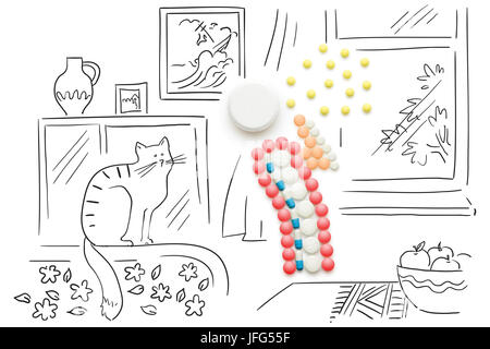 Sneezing with bacteria Stock Photo - Alamy