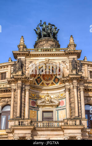 Main entrance hall Semper Opera House Sächsische Staatsoper Dresden ...