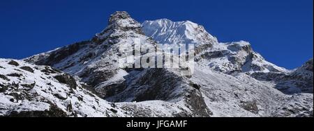 Lobuche East. Mountain in the Mount Everest National Park. Popular for ...