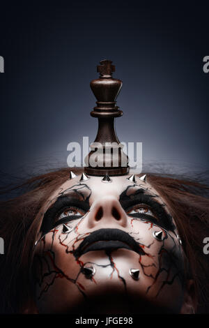 Defeated chess King Stock Photo - Alamy