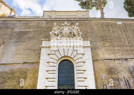 Main entrance of the Vatican city museums in Rome Italy Stock Photo - Alamy
