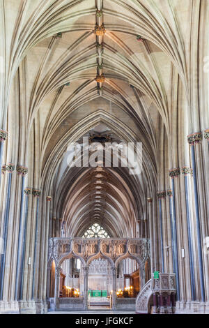 Bristol Cathedral interior Stock Photo - Alamy