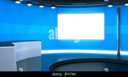 3d studio tv virtual set Stock Photo - Alamy