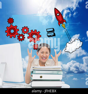 Composite image of cog graphic Stock Photo - Alamy