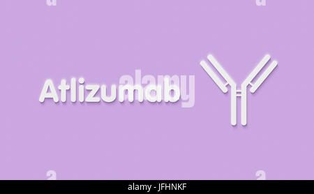 Tocilizumab humanized monoclonal antibody drug. Also known as atlizumab ...