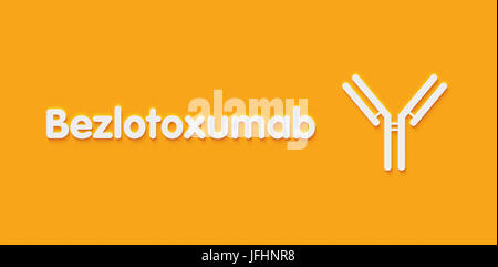 Bezlotoxumab monoclonal antibody drug. Targets Clostridium difficile ...