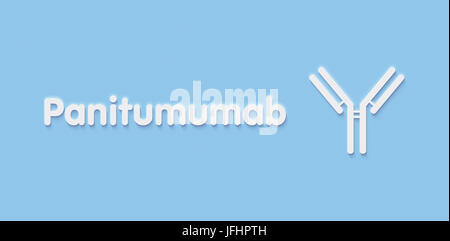 Panitumumab monoclonal antibody drug. Targets epidermal growth factor ...