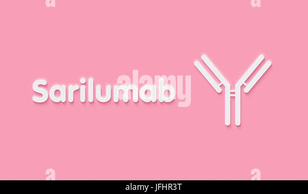 Sarilumab humanized monoclonal antibody drug. Also known as atlizumab ...