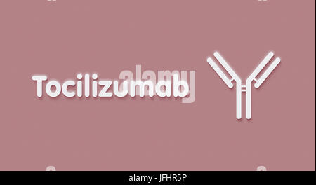 Tocilizumab humanized monoclonal antibody drug. Also known as atlizumab ...