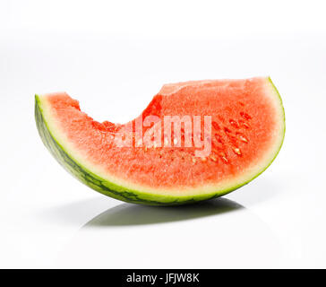 Fruit large watermelon cut open exposing rich ripe red tropical food ...