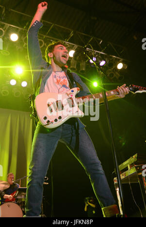 Jack Antonoff of Bleachers performs during KROQ Almost Acoustic ...