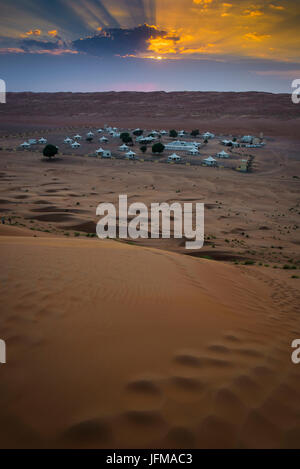 Desert Night Camp Wahiba Sands Oman Air Conditioners Stock Photo - Alamy