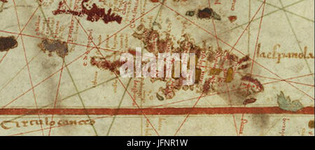 3 1500 mapa de Juan de la Cosa - Española Jamaica Puerto Rico Stock ...