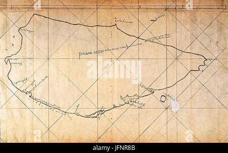 1625 Map of Formosa-Taiwan by the Dutch 荷蘭人所繪福爾摩沙-臺灣 Stock Photo - Alamy