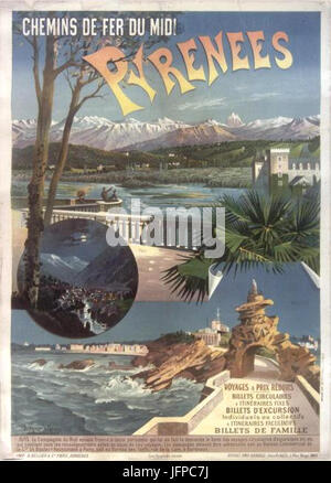 Affiche Midi Pyrénées Stock Photo - Alamy