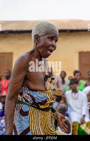 Ouidah, Benin, Voodoo festival in the center of Ouidah on 10 january ...