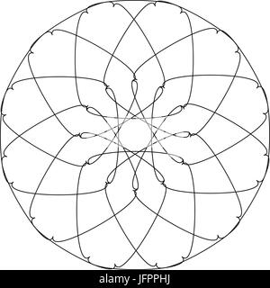 Different linear geometric objects. Random intersecting lines forming abstract shape Stock ...