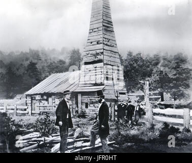 The original 1859 Drake oil well in Titusville, Pennsylvania, the 1st ...
