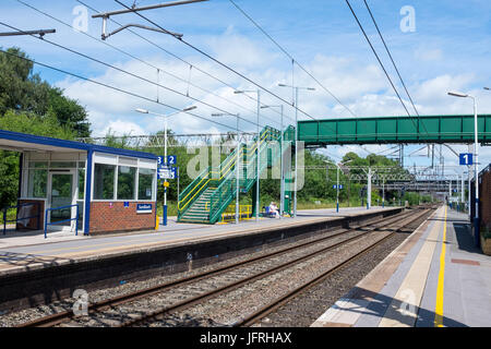 Railway station in Sandbach Cheshire UK Stock Photo - Alamy