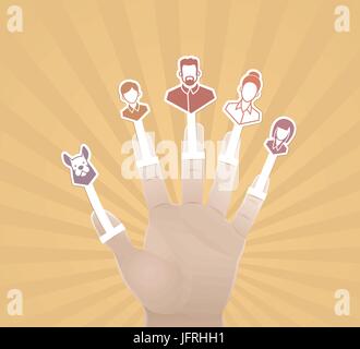 Family portrait. Father, mother and children. Full lenght portrait of ...