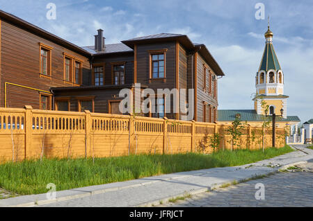 Wooden buildings at old town, Yakutsk, Russia Stock Photo - Alamy