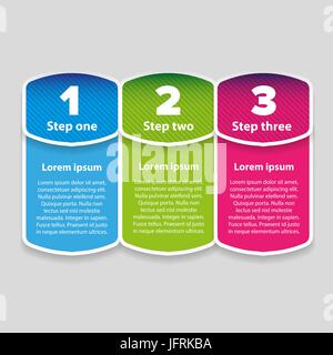 Step One, Two, Three progress buttons Stock Vector Image & Art - Alamy