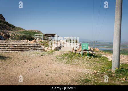 Harod Valley lookout next to Kibbutz Hephzibah in Israel Stock Photo ...