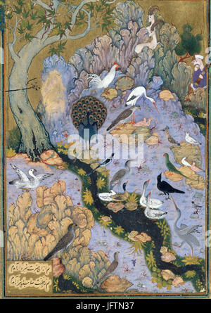 ‘The Concourse of the Birds‘, Folio 11r from a Mantiq al-tair (Language ...