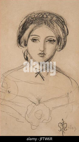 A portrait of John Ruskin by John Everett Millais that has been ...