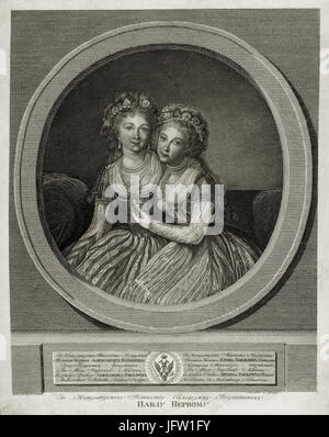 This portrait by Élisabeth Louise Vigee-Lebrun depicts the famous ...