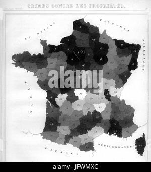The 'Carte de France des crimes contre les personnes' is a historical ...