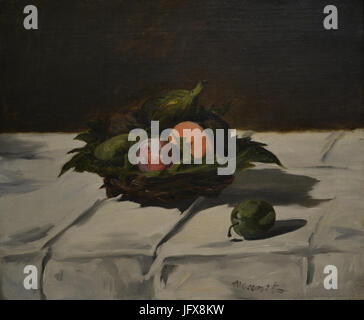 *Basket of Fruit* by Édouard Manet is a still-life painting from the ...