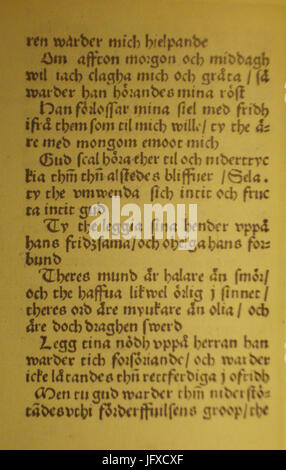 Bibelöversättningarna av år 1536 band I 138 Stock Photo - Alamy