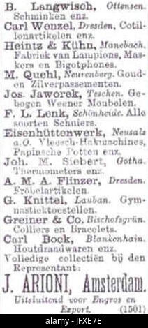 Bigotphones Manebach 1887 Détail Stock Photo - Alamy