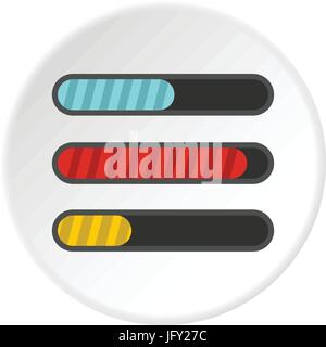 Sign horizontal columns load icon, flat style Stock Vector Image & Art ...