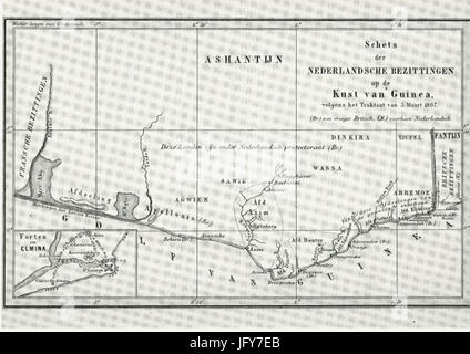 Dutch Gold Coast after the Anglo-Dutch forts trade (1867 Stock Photo ...