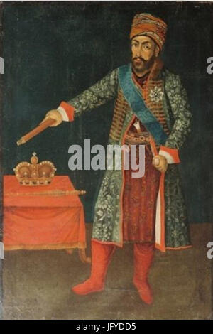 The family of King Erekle II of Georgia. An illustration from Letopis ...