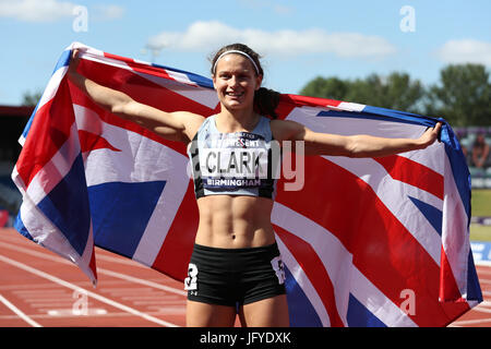 Zoey Clark celebrates winning the Women's 400 metres final with Emily ...