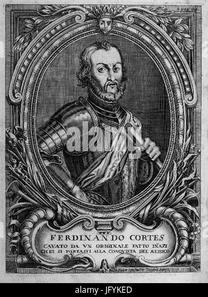 The Conquest of Mexico (1519-1521). Hernan Cortes in Zempuala. He is ...