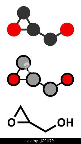 Glycidol molecule. Skeletal formula Stock Vector Image & Art - Alamy