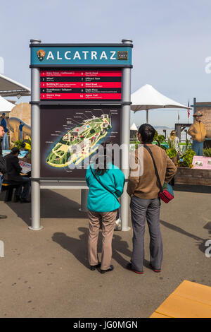Plan of Alcatraz Stock Photo - Alamy