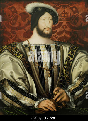 The 'Portrait of François Ier, King of France' by Jean Clouet depicts ...