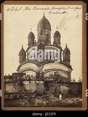 Old Dakshineswar Kali Temple map Stock Photo - Alamy