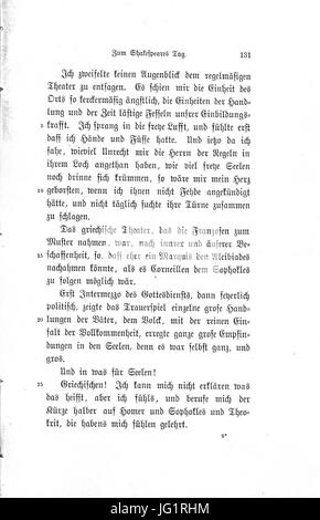 De Goethe Zum Schäkespears Tag 132 Stock Photo - Alamy