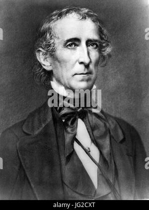 John Tyler, the 10th President of the United States, is shown in this ...